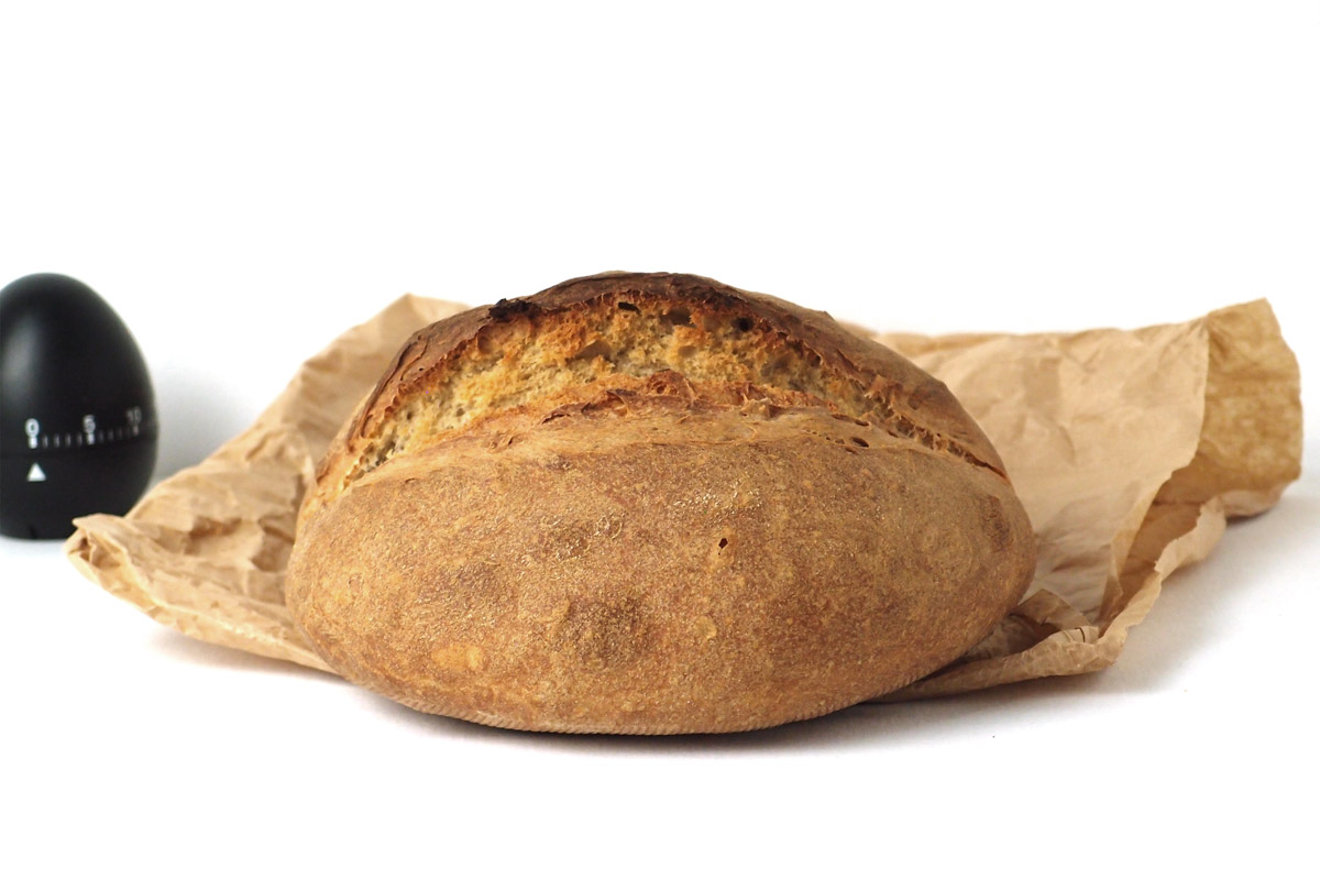 Recette de pain semi-complet (version boule) - Boulangerie fait-maison